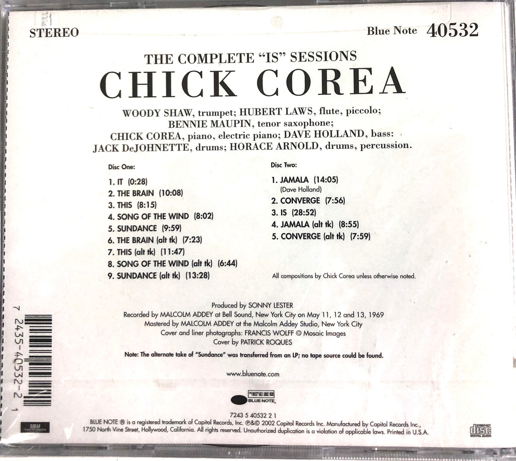 Chick Corea - The Complete "IS" Sessions